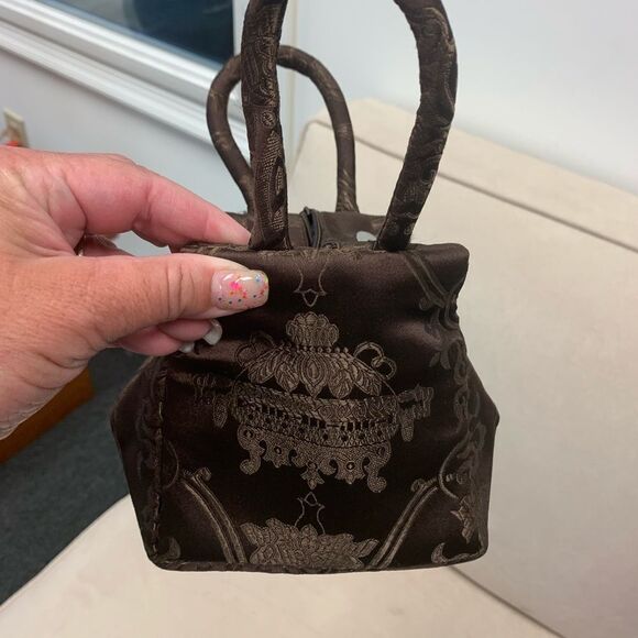 Vintage | Bags | Vintagebrown Silktake Out Box Bageuc | Poshmark